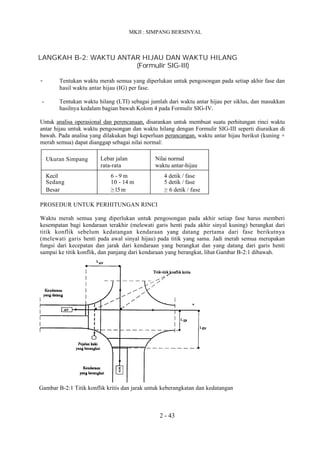 (MKJI) manual kapasitas jalan indonesia | PDF