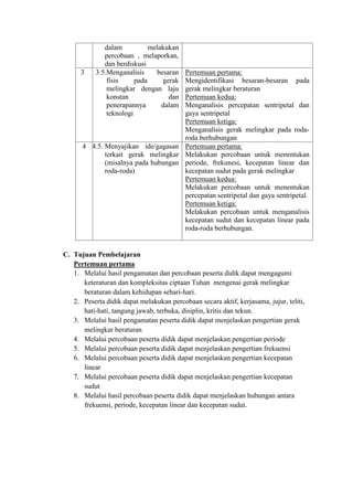 RPP GERAK MELINGKAR | PDF