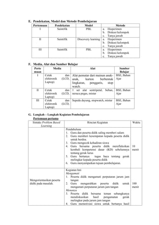 RPP GERAK MELINGKAR | PDF