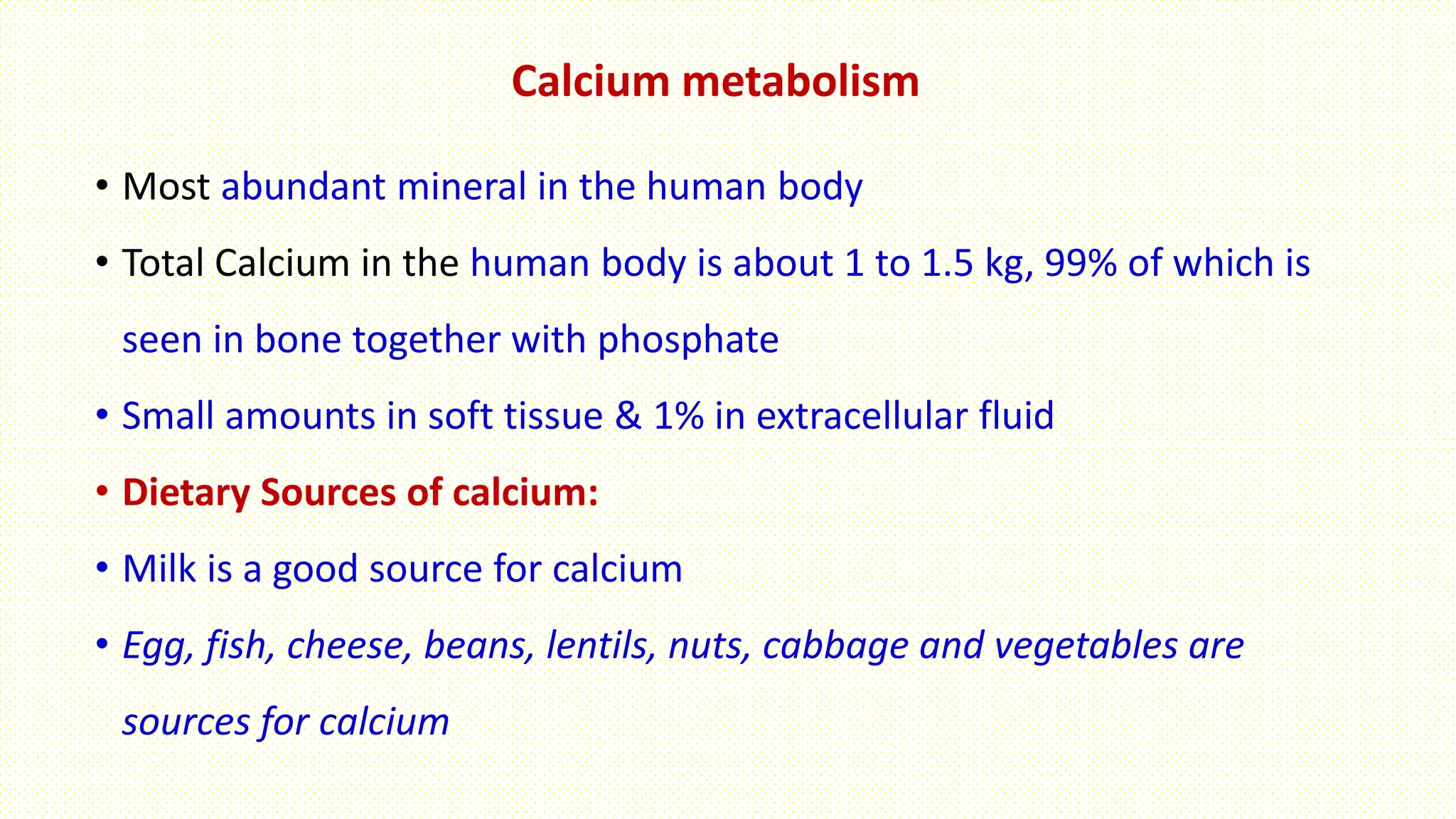 CALCIUM METABOLISM | PPTX