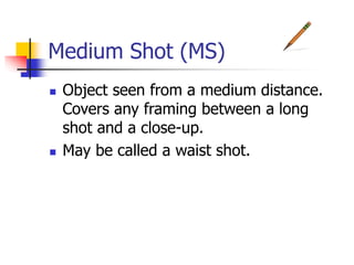 1. camera shots framing | PPTX | Video Production | Content Production