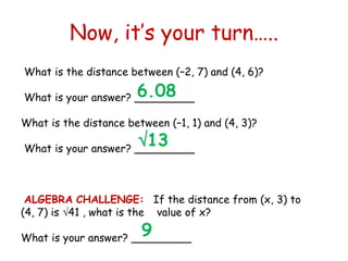 distance formula | PPTX