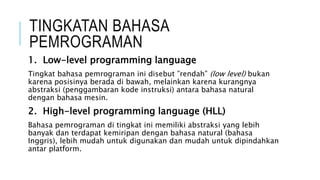 Materi Pemrograman Dasar SMK | PPTX