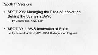 AWS re:Invent re:Cap - AWS re:Invent 2014 주요 발표 및 강연 정리 - Thomas Park | PDF