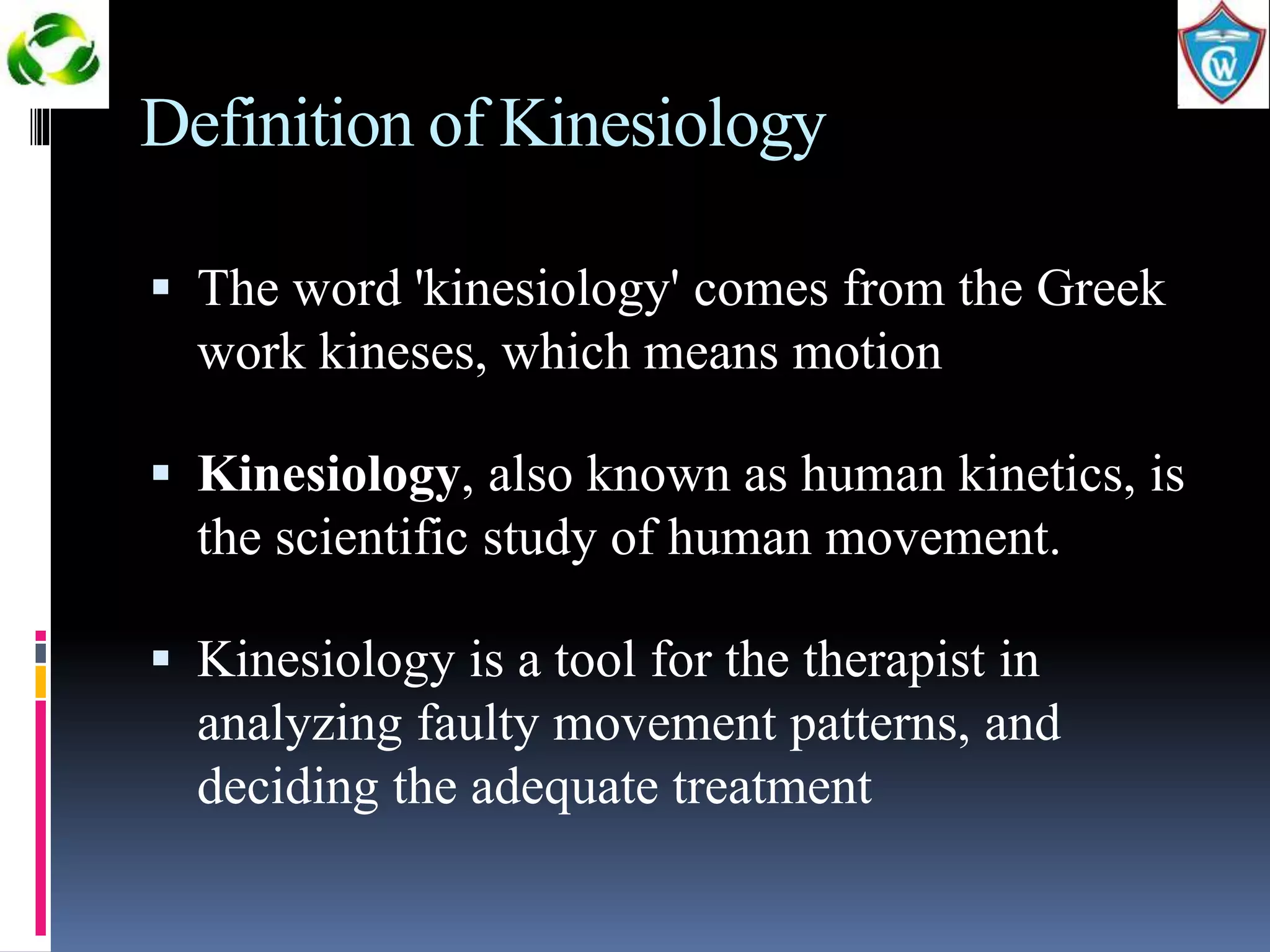Introduction to Kinesiology and Rehabilitation | PPTX | Brain and ...