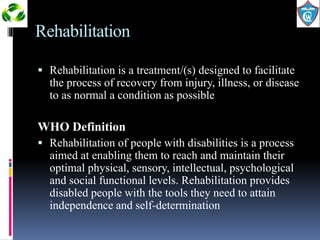 Introduction to Kinesiology and Rehabilitation | PPTX