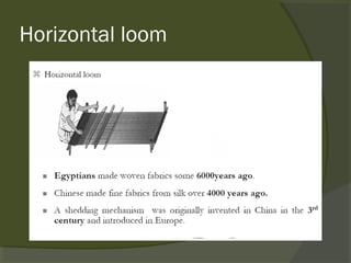 1. looms – basic concept, types | PPT