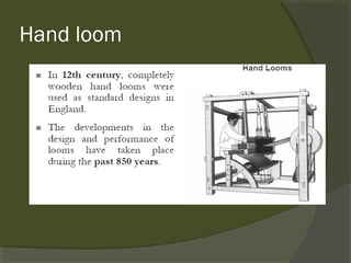1. looms – basic concept, types | PPT