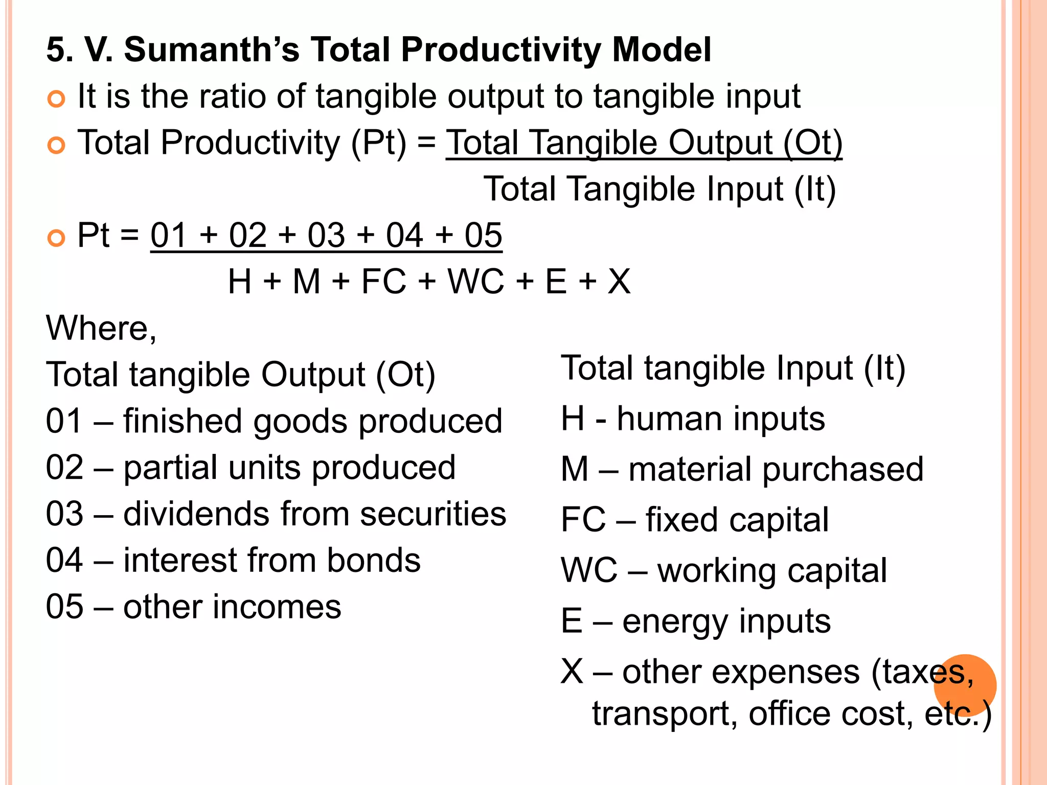 1. productivity concept and calculation. | PPTX