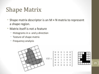 Shape Features | PPT | 3-D Graphics | Computer Software and Applications