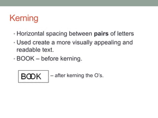 1.01 Typography Usability and Readability | PPT