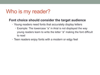 1.01 Typography Usability and Readability | PPT