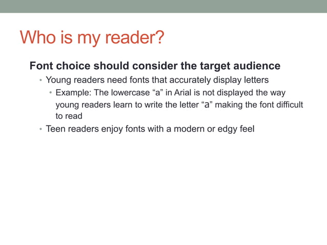1.01 Typography Usability and Readability | PPT