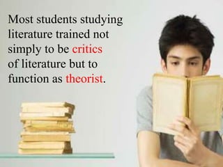 1. literary theory vs literary criticism | PPT