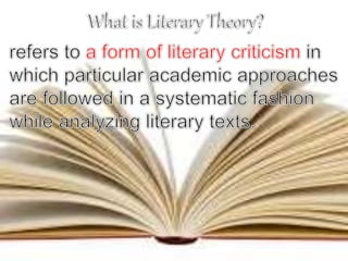 1. literary theory vs literary criticism | PPT