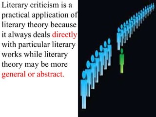 1. literary theory vs literary criticism | PPTX