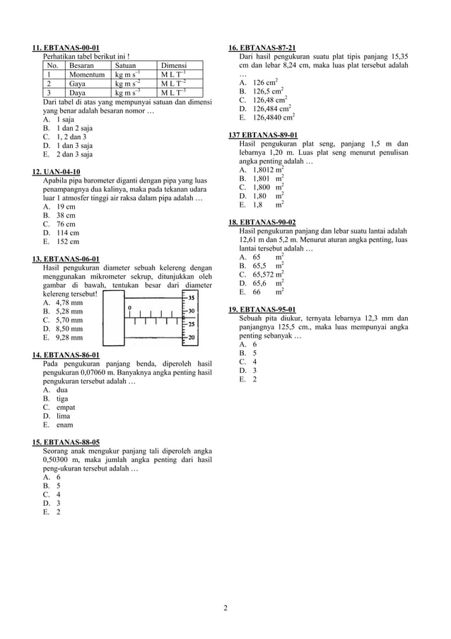 Kumpulan soal UN fisika sma tentang mekanika | PDF