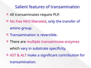 Amino acid metabolism transamination and deamination and urea cycle.pptx