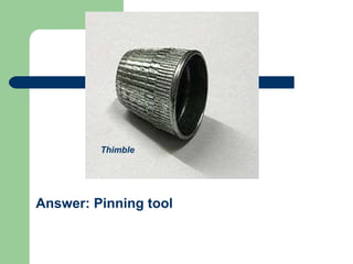 sewing tools and equipments | PPT