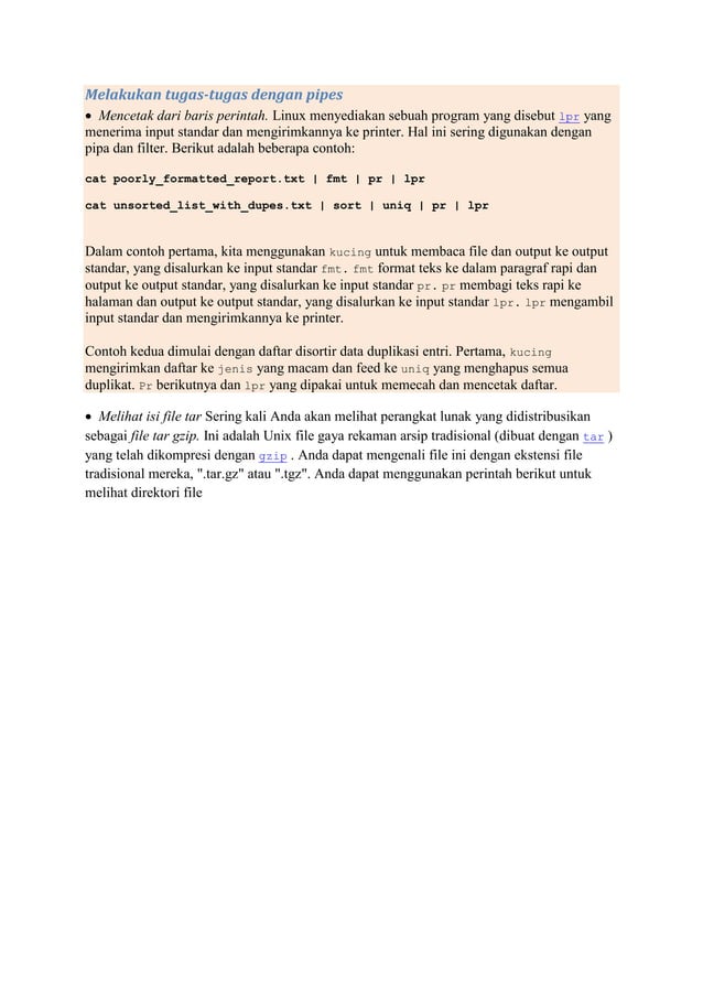 1.exploring linux command | PDF 1.exploring linux command | PDF