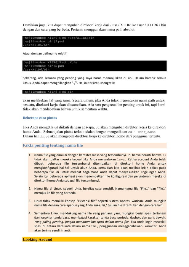 1.exploring linux command | PDF