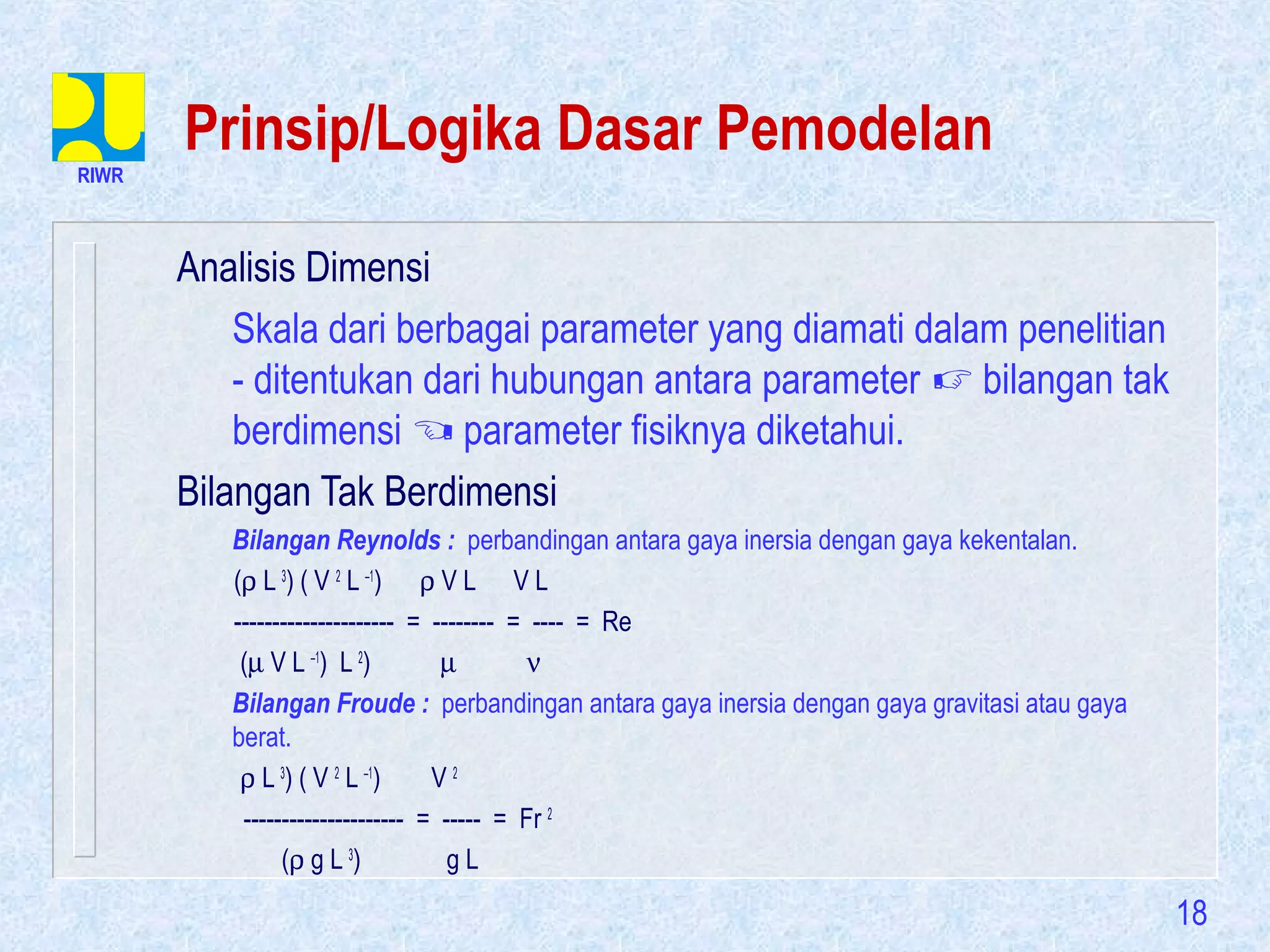 1. uji model fisik untuk memantapkan design bangunan hidraulik | PPT