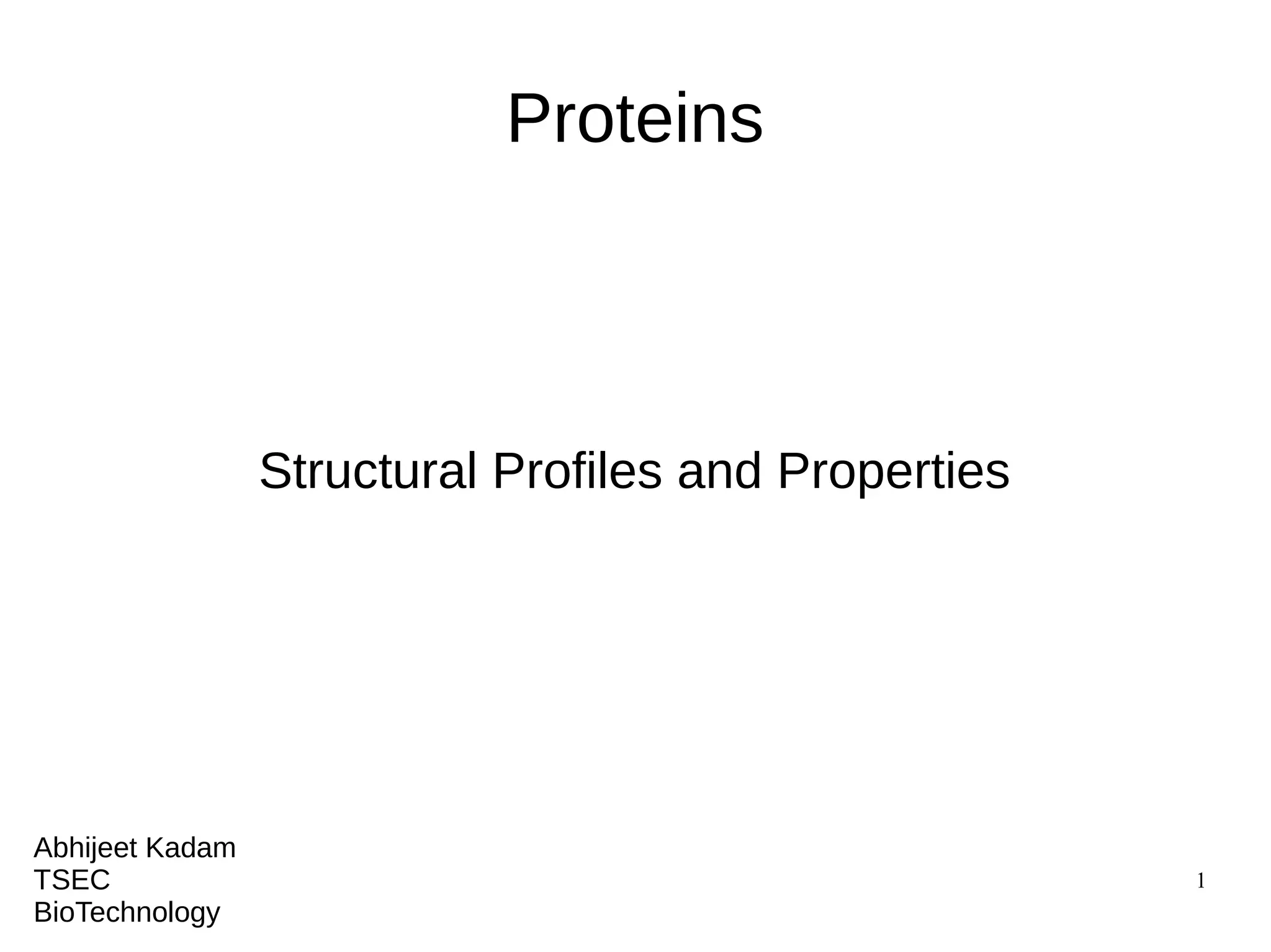 1.protein intro | ODP