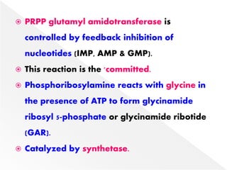 BIOSYNTHESIS OF PURINE NUCLEOTIDES | PPTX