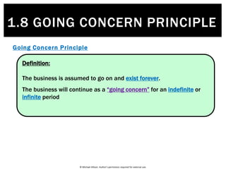 1.8 Going Concern | PPTX