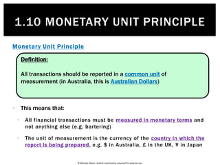 1.10 Monetary Unit | PPTX