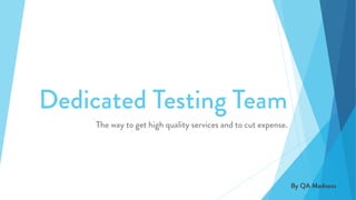Dedicated Testing Team | PPT
