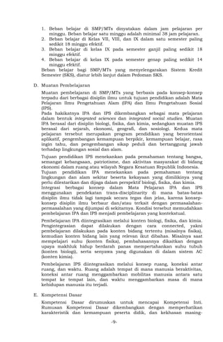 1. lampiran permen kur smp m ts-a | PDF