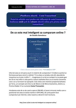 Costul Tranzactional | PDF
