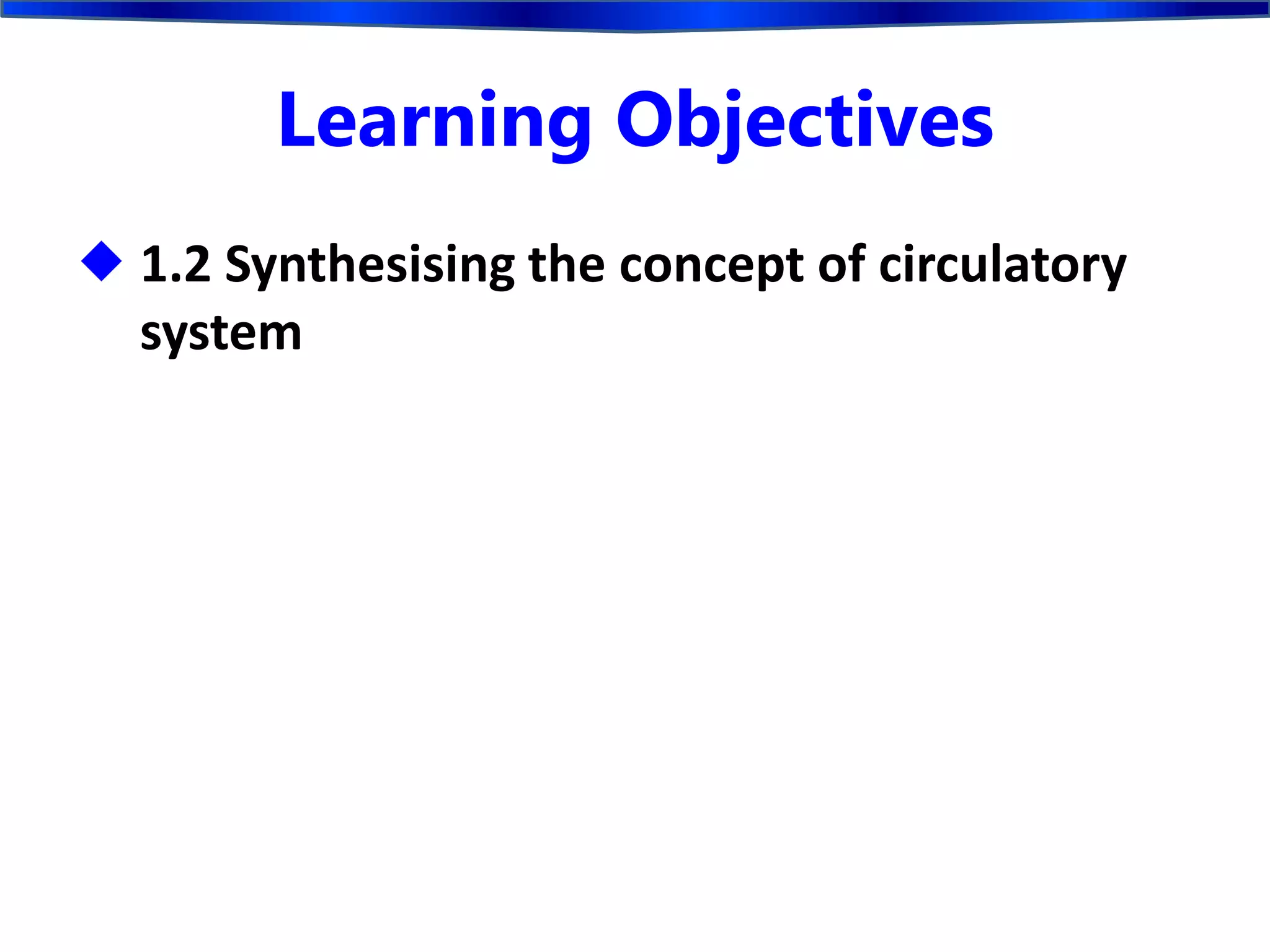 BIOLOGY FORM 5 CHAPTER 1: 1.2 CIRCULATORY SYSTEM | PPTX