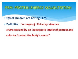 1. pem & obesity dr. sinhasan, mdzah | PPTX