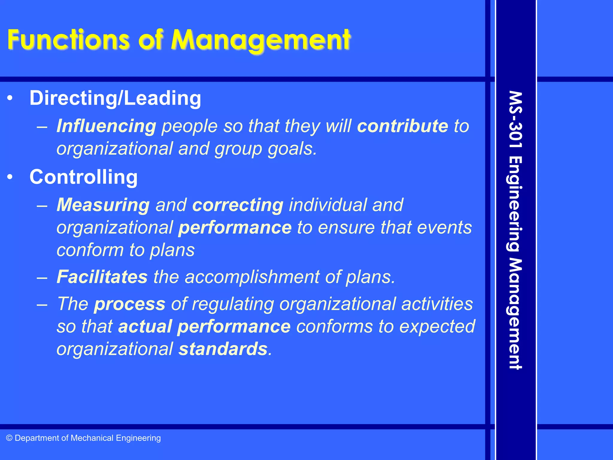 1. introduction to engineering management | PPTX