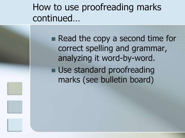 1. unit 5, proofreading | PPTX | Technology & Computing