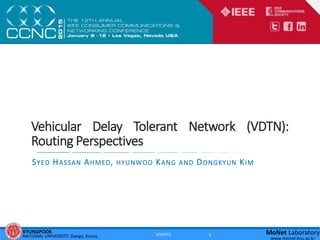 Vehicular Delay Tolerant Network (VDTN): Routing Perspectives | PPT