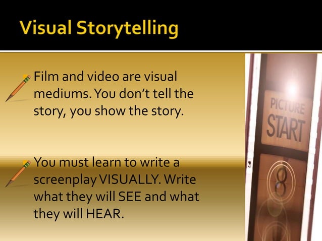 1. introduction to writing a screenplay | PPTX | Screenwriting | Content Production