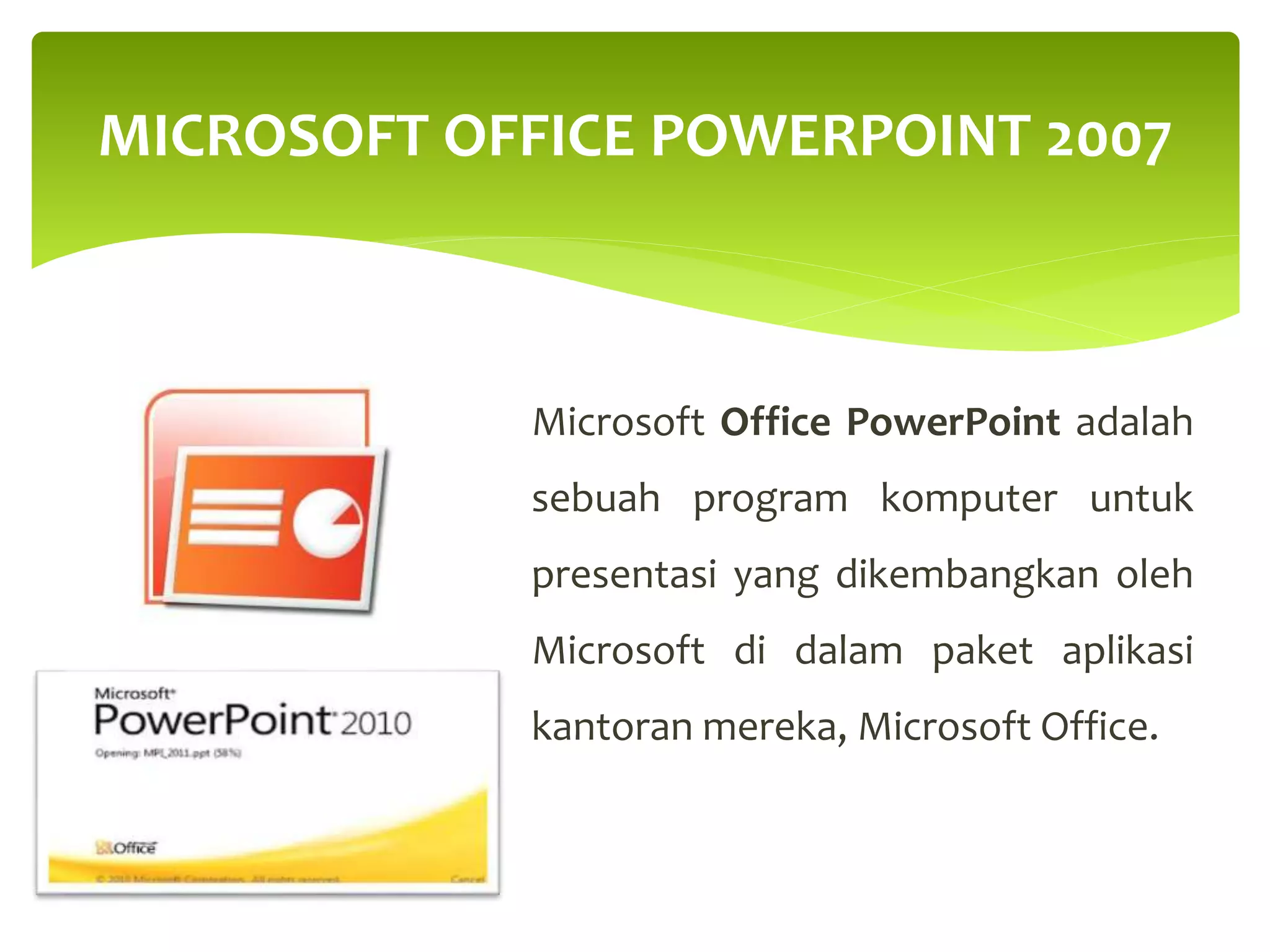1. pengenalan microsoft power point | PPTX