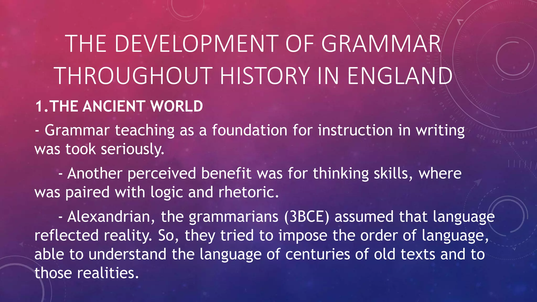 Development of Language Learning In Grammar | PPT