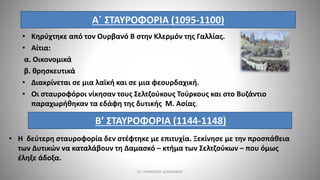 ΧΡΟΝΟΓΡΑΜΜΗ ΣΤΑΥΡΟΦΟΡΙΩΝ | PPTX