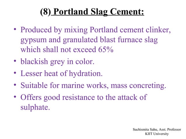 1. cement ppt | PPT | Chemistry | Science