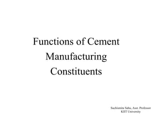 1. cement ppt | PPT