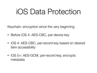 6.1. iCloud keychain and iOS 7 data protection | PDF | Operating ...