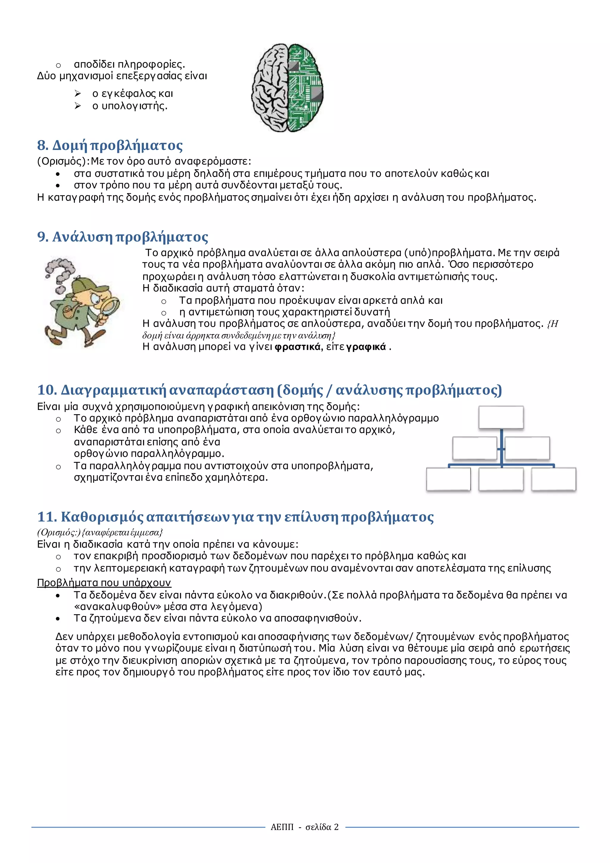 Στάδια αντιμετώπισης προβλήματος | DOCX