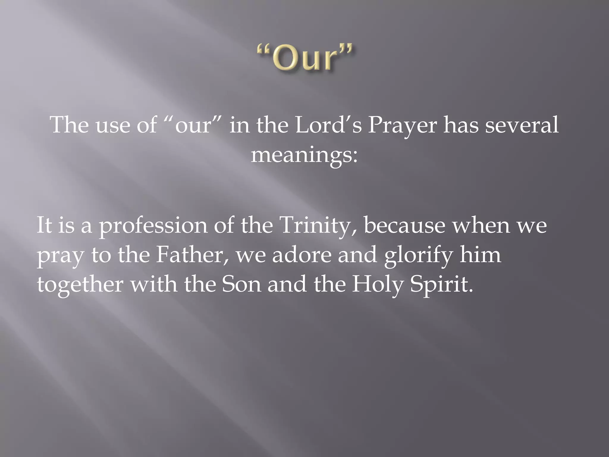 1.e prayer lords prayer | PPT