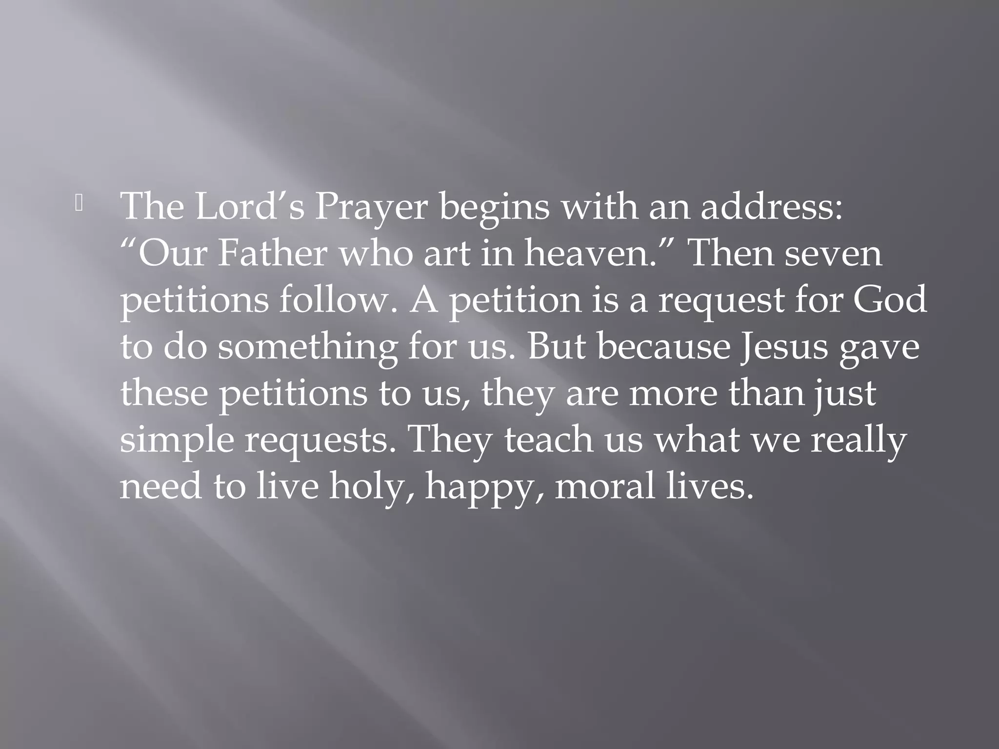 1.e prayer lords prayer | PPT