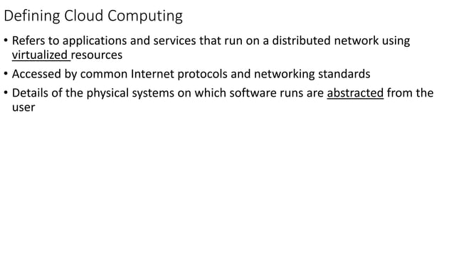1 Introduction To Cloud Computing Pptx Cloud Computing Internet