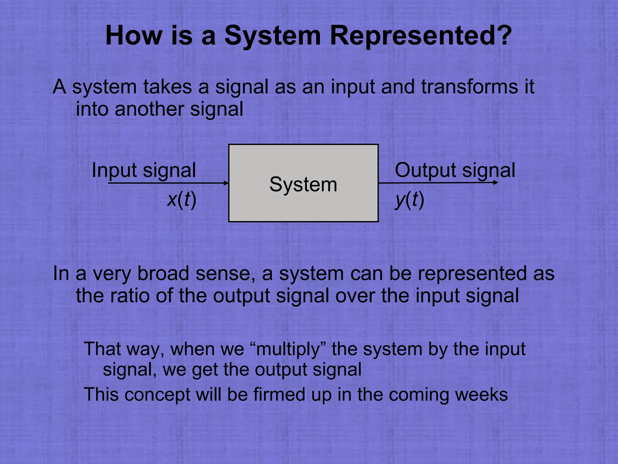 1. signal and systems basics | PPT | Physics | Science